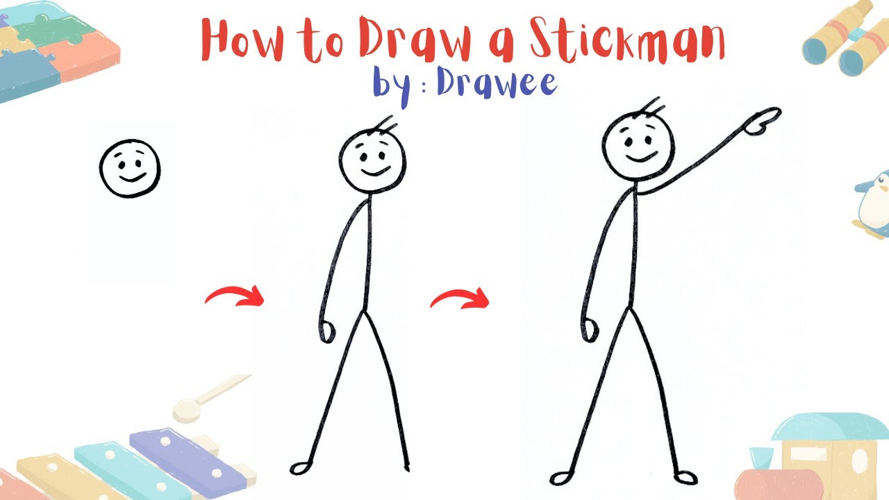 How To Draw A Stickman Youtube