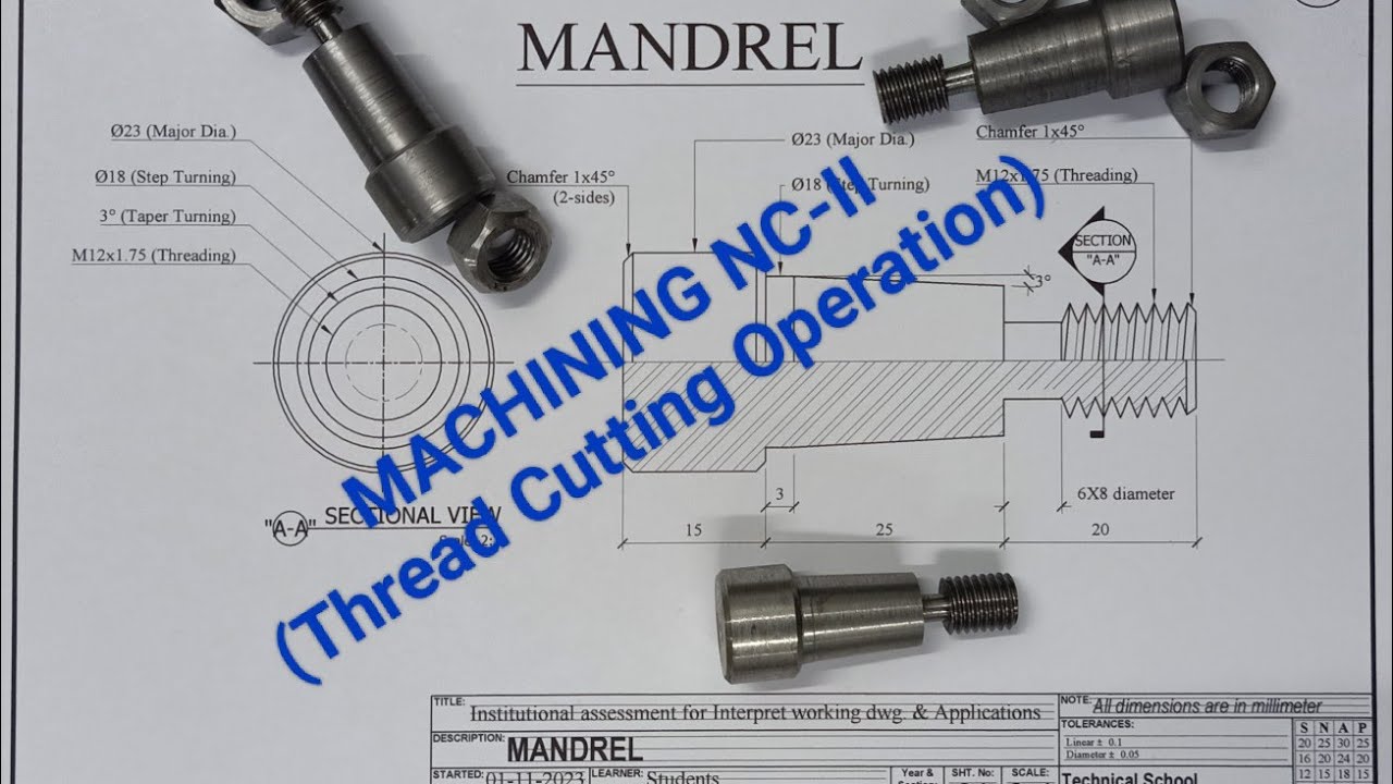 Thread Cutting Operation Youtube