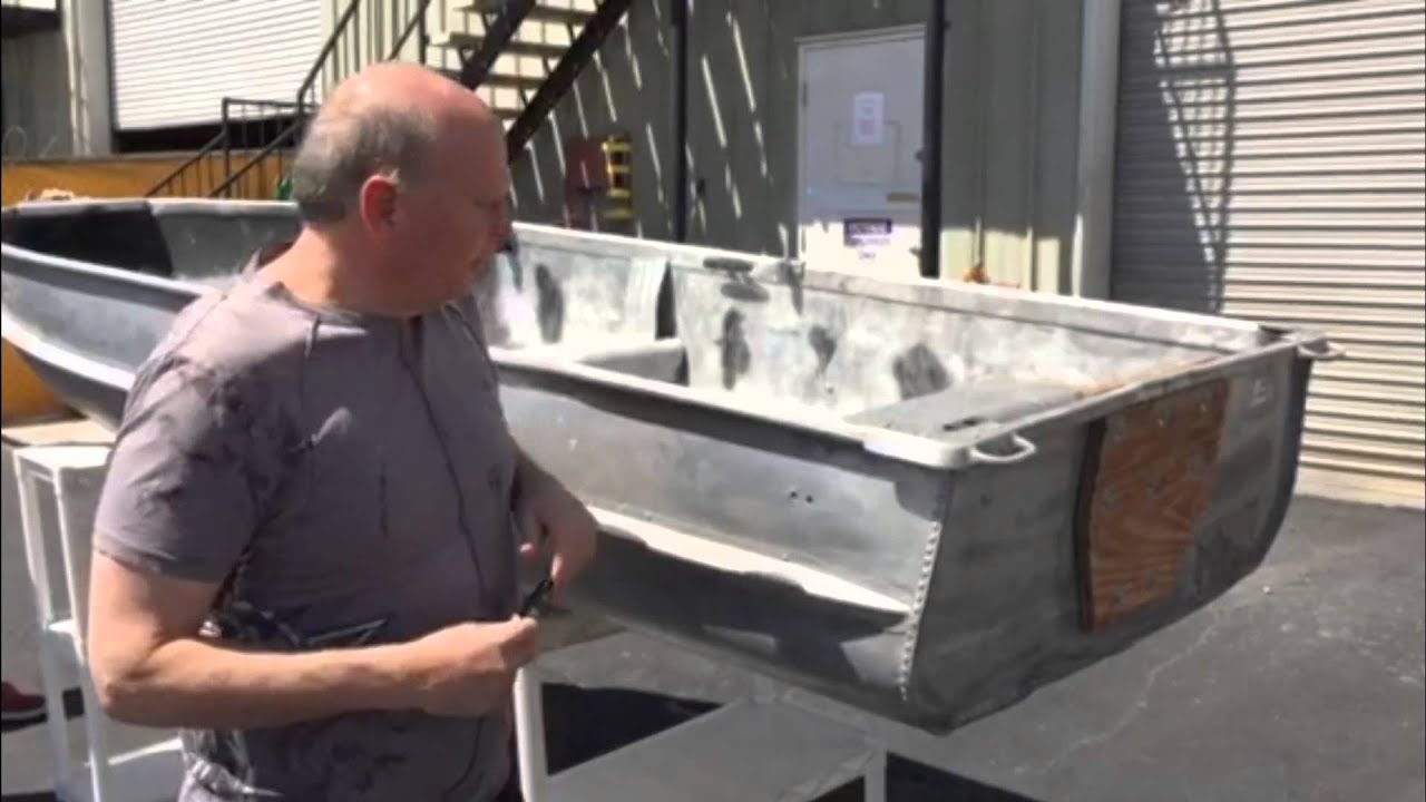 How To Fix A Hole In An Aluminum Boat Quick Patch Youtube