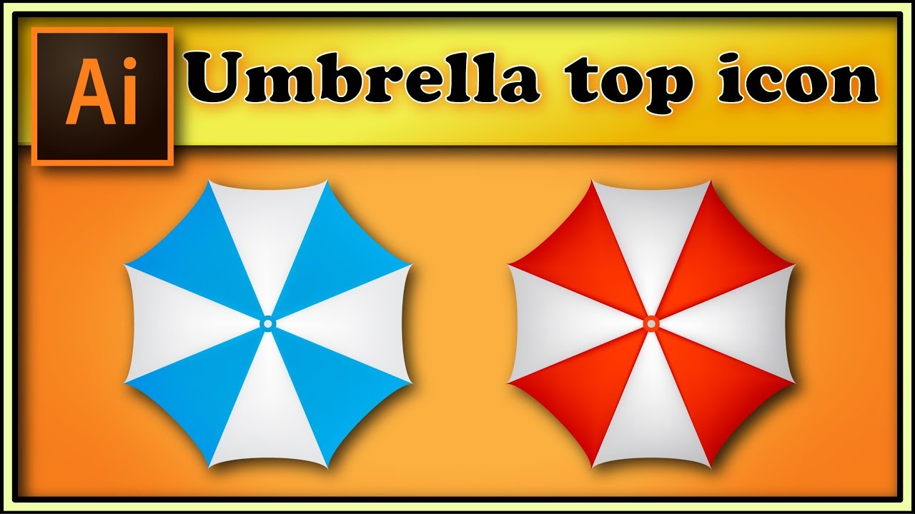 How To Draw Umbrella In Illustrator