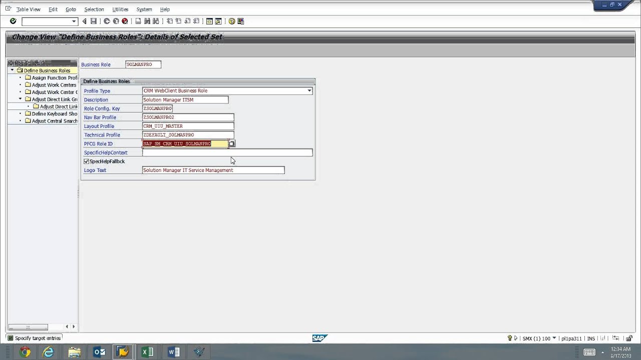 Solution Manager 7 1 Charm Configuration Business Roles Part 2 Youtube
