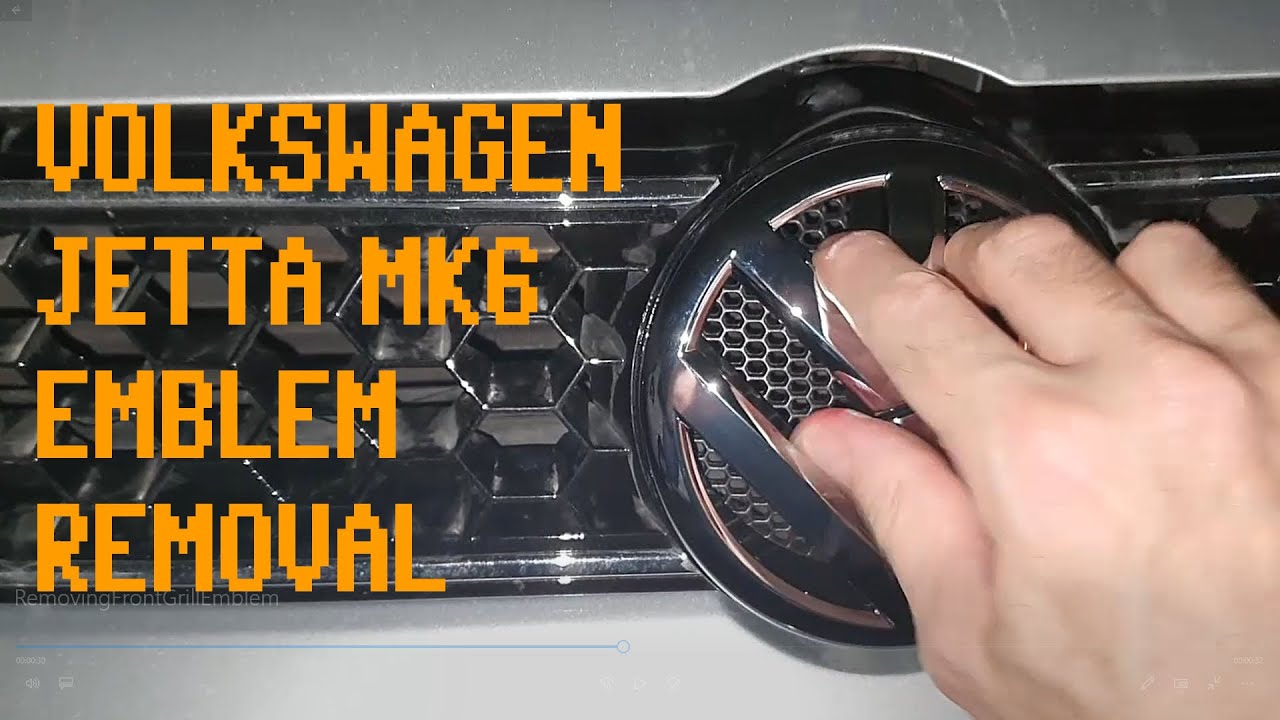 Vw Jetta Vento Mk6 Remover Sacar Insignia Parrilla Frontal Remove