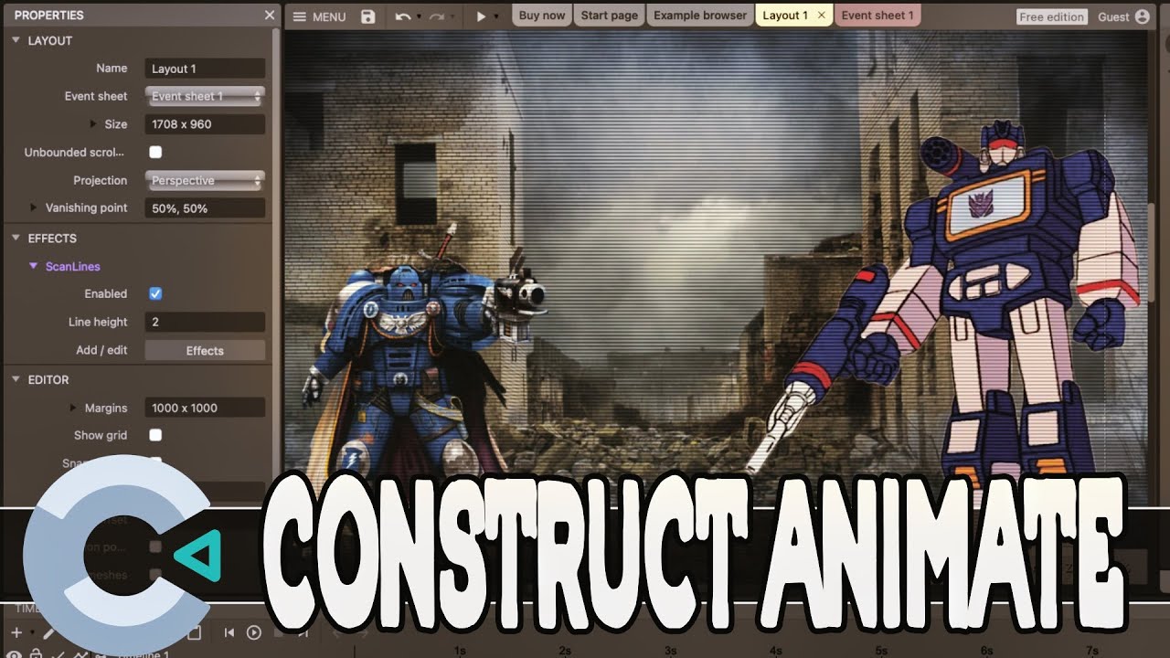 Construct Animate Beta 2d Animation Software Powered By Construct 3