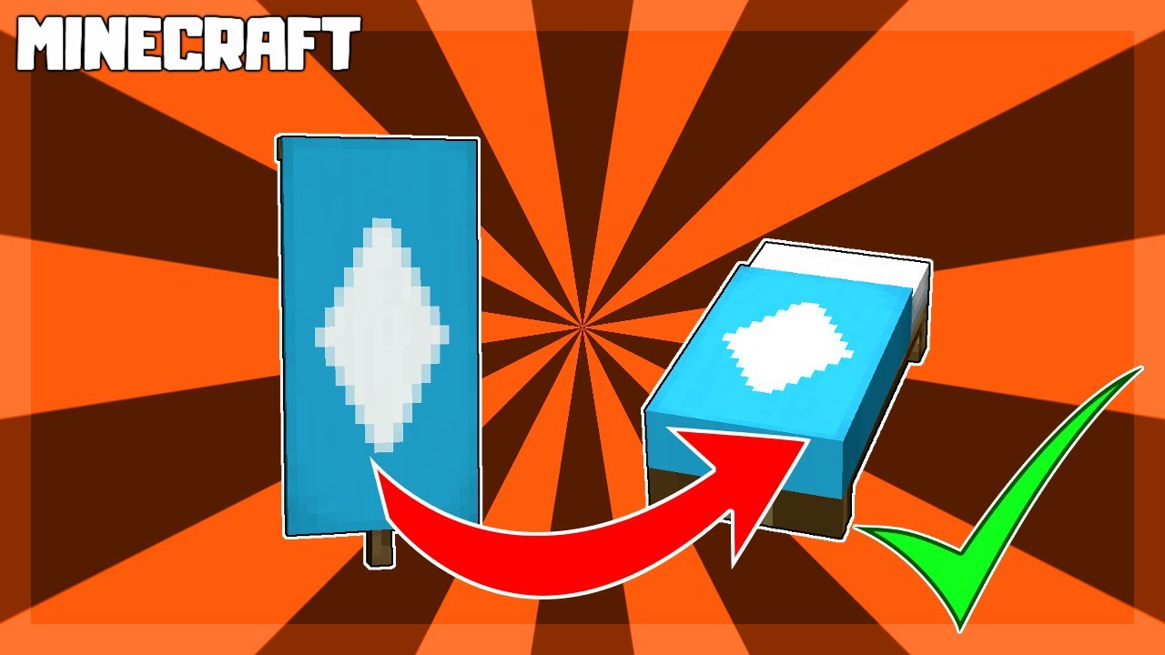 How To Put Banners On Beds Using A Datapack Minecraft Tutorial Youtube