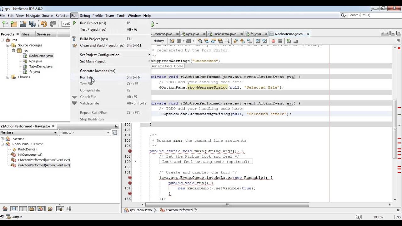 Radio Button Java Swing At Darren Montes Blog