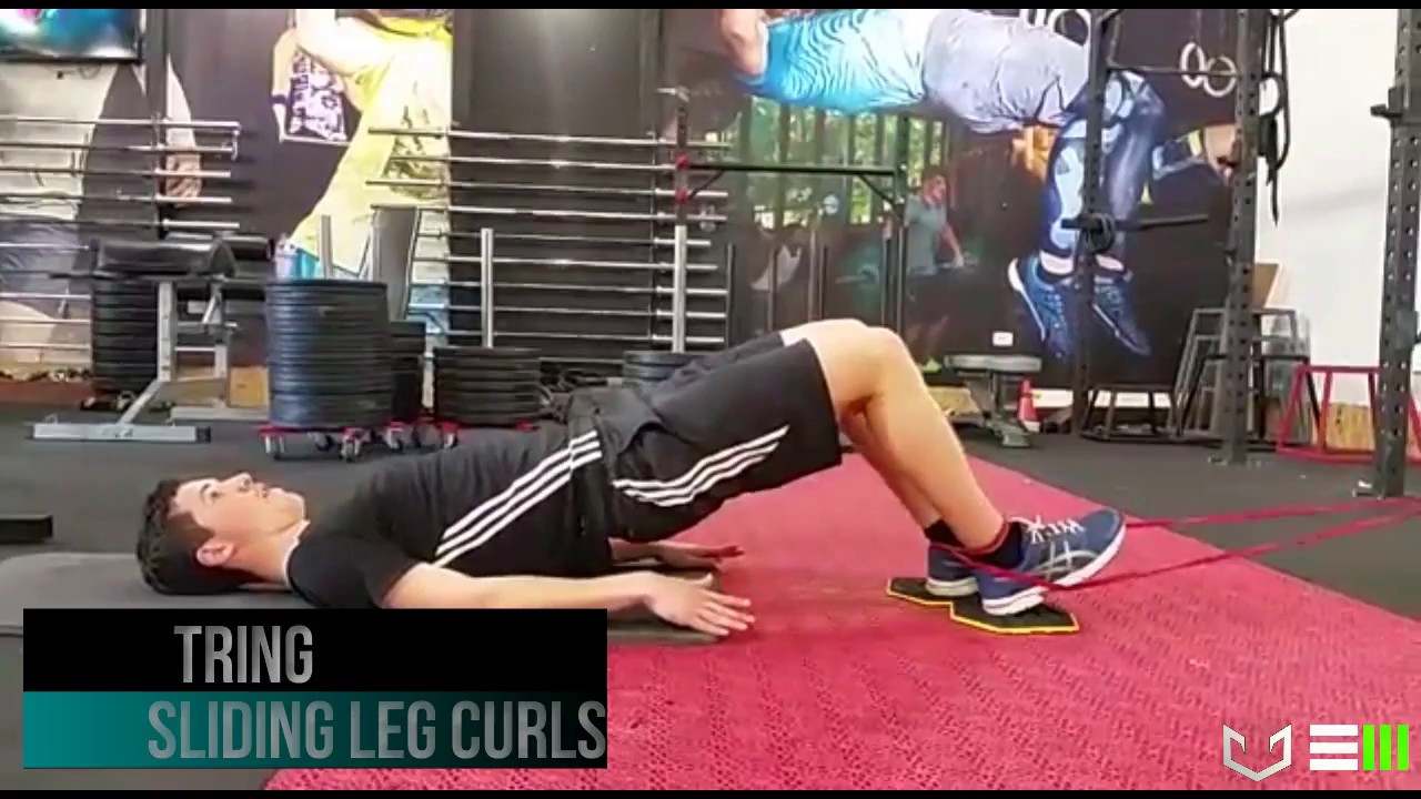 Hamstring Sliding Leg Curl Youtube
