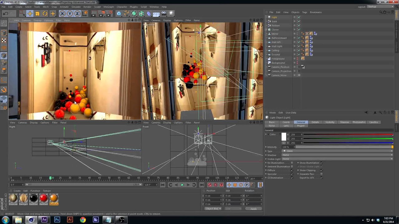 Tutorial Advanced Cinema 4d Camera Mapping And Camera Projection