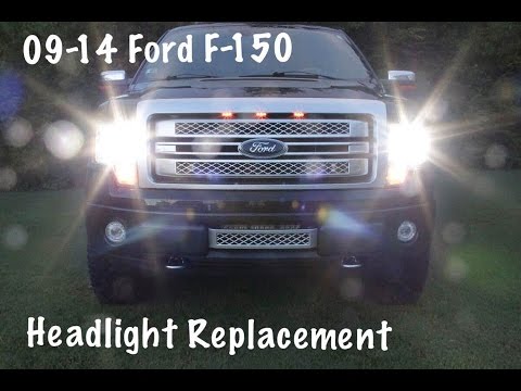 09 14 F 150 Headlight Replacement Youtube