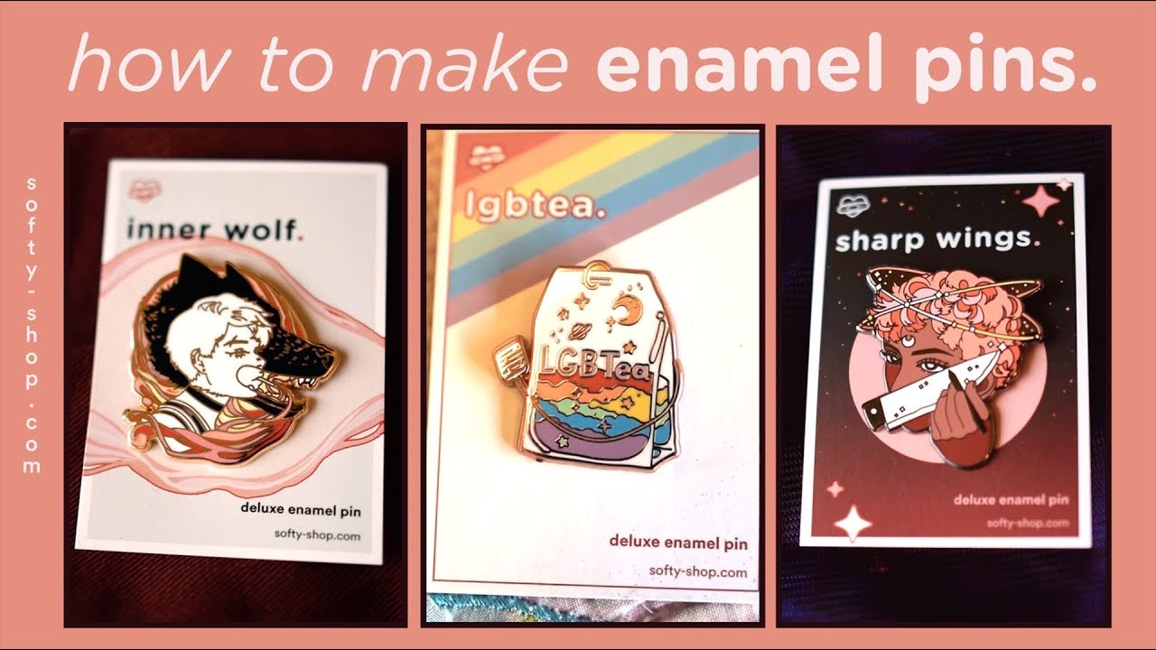 How I Make Enamel Pins Tutorial Youtube