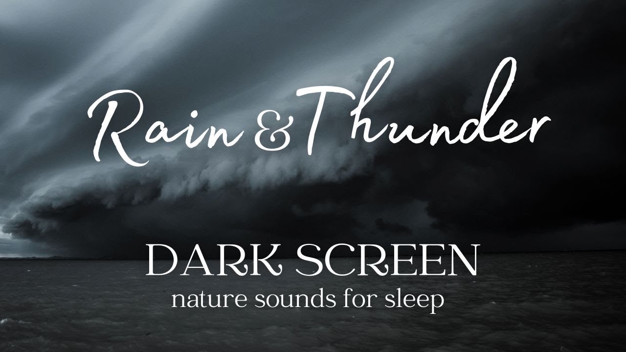 5 Minutes To Sleep Deeply With Rain Thunder Youtube