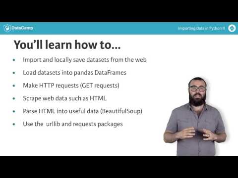 Python Tutorial Importing Flat Files From The Web Youtube