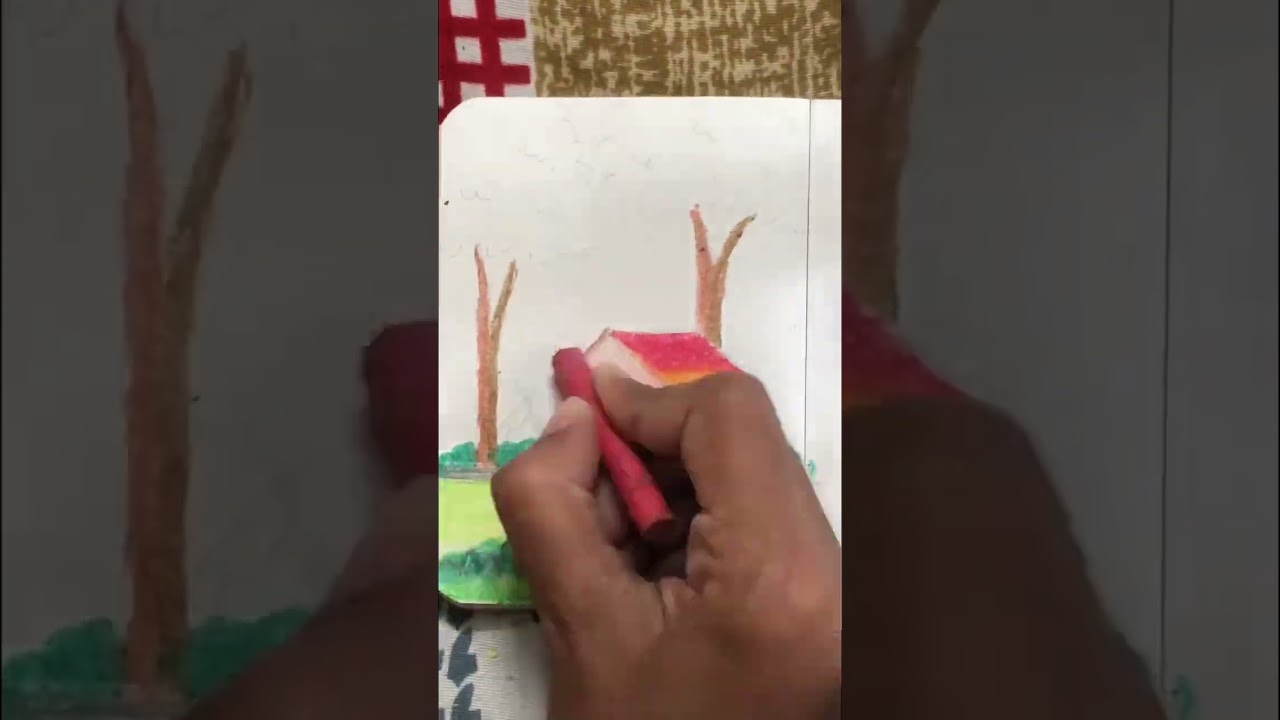 Oil Pastel Drawing Shorts Youtube