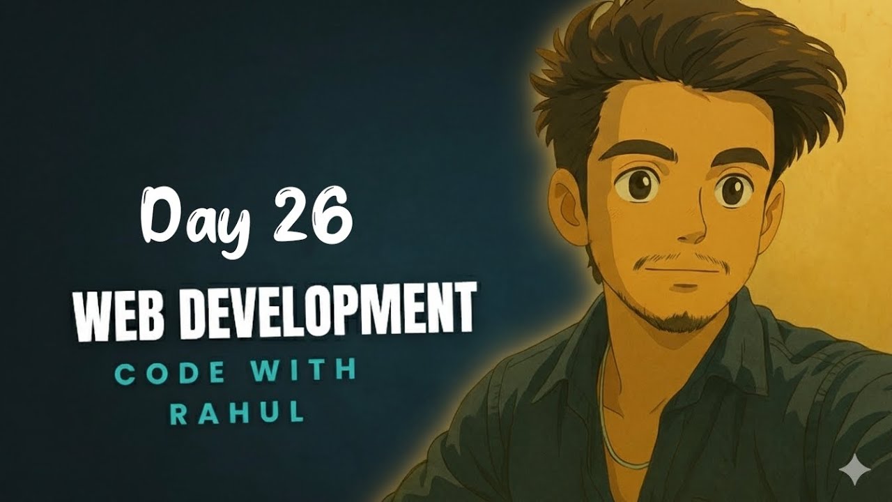 Day 26 Of Web Development Youtube