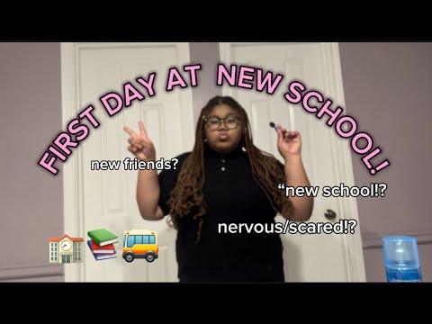 First Day New School Grwm Vlog Mini Vlog Youtube