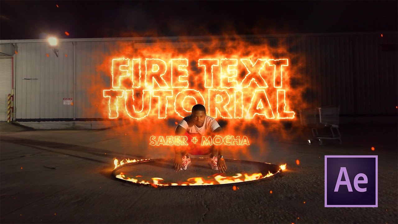 Glowing Fire Text After Effects Tutorial Free Project File Youtube