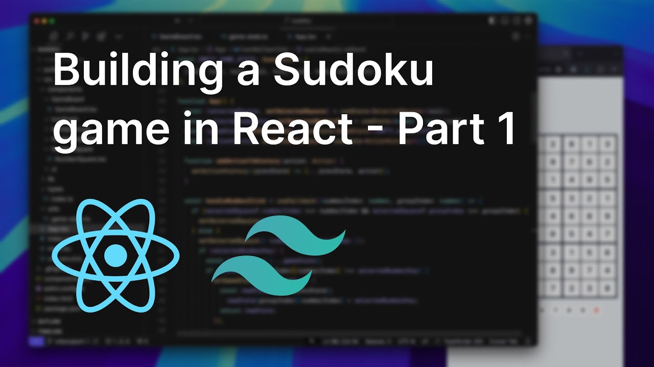 Building A Sudoku Game In React Part 1 Youtube