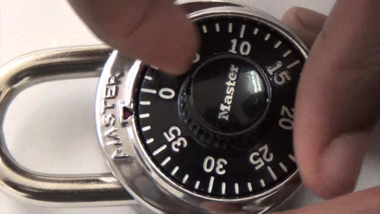 How To Open A Master Lock Combination Youtube
