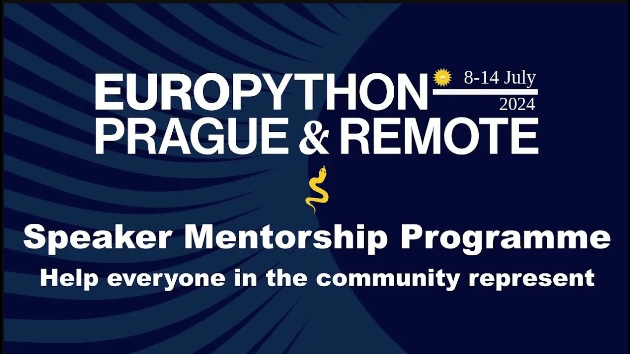 Europython 2024 First Time Speaker S Workshop Youtube