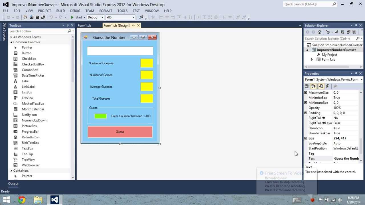 How To Make A Number Guessing Game In Visual Basic Youtube