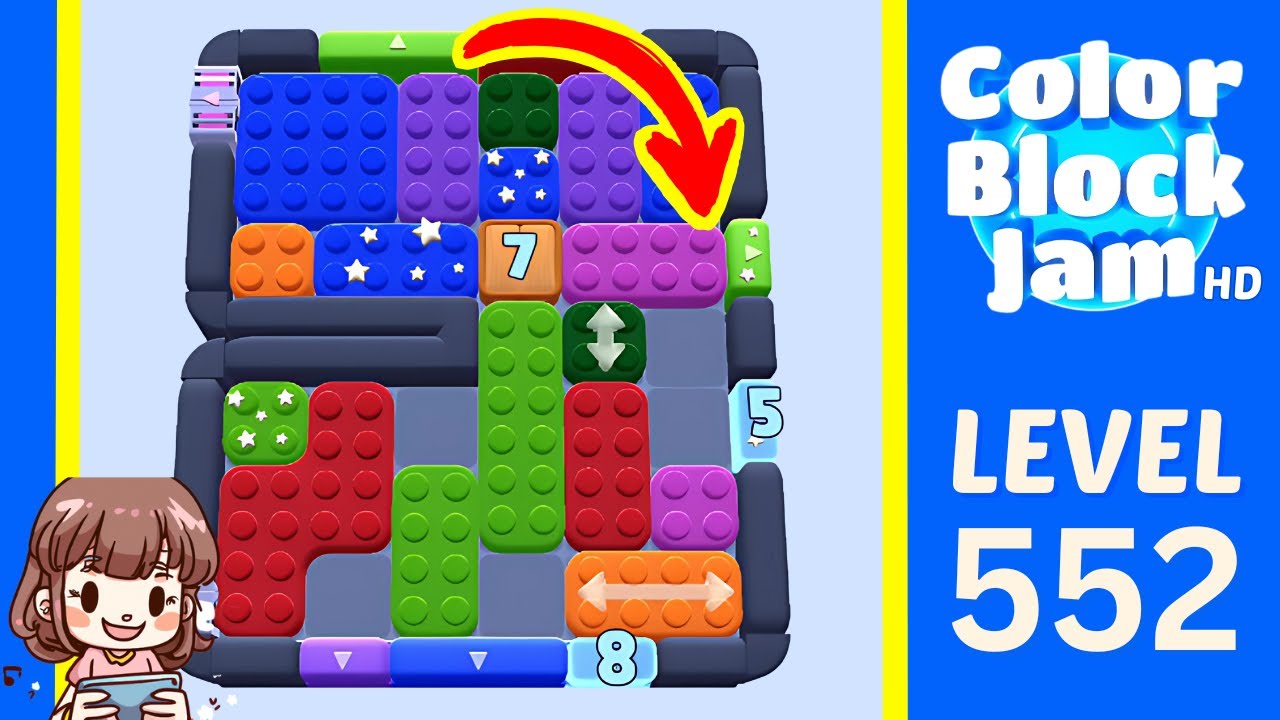 Color Block Jam Level 552 Solution Walkthrough Youtube