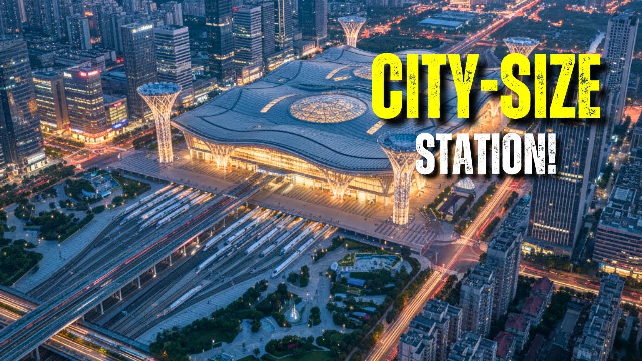 China Just Opened A Train Station The Size Of A City Youtube