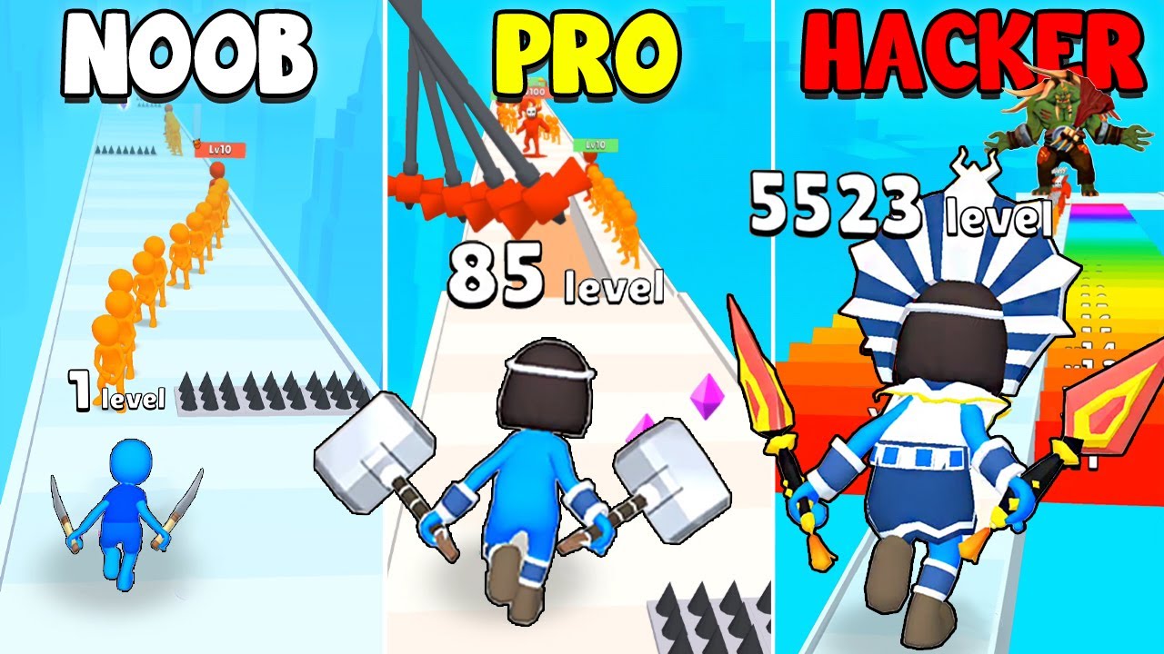 Noob Vs Pro Vs Hacker In Hit Run Solo Leveling рџ ґ Evolution To The