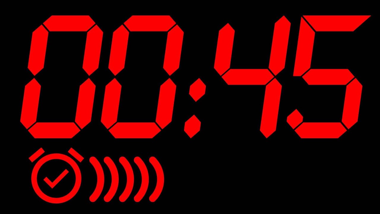 45 Seconds Countdown Timer Youtube