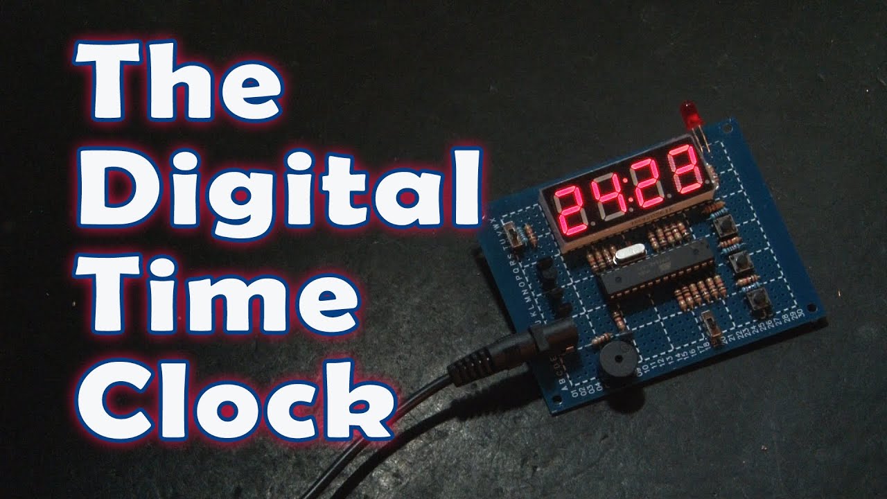 Diy Digital Time Clock Youtube
