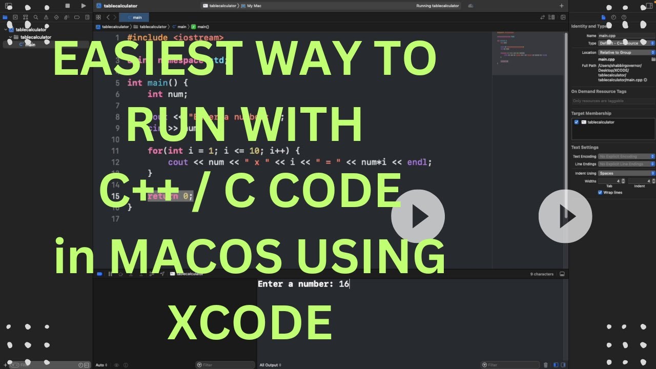 C Code Compilation On Macos Using Xcode Youtube