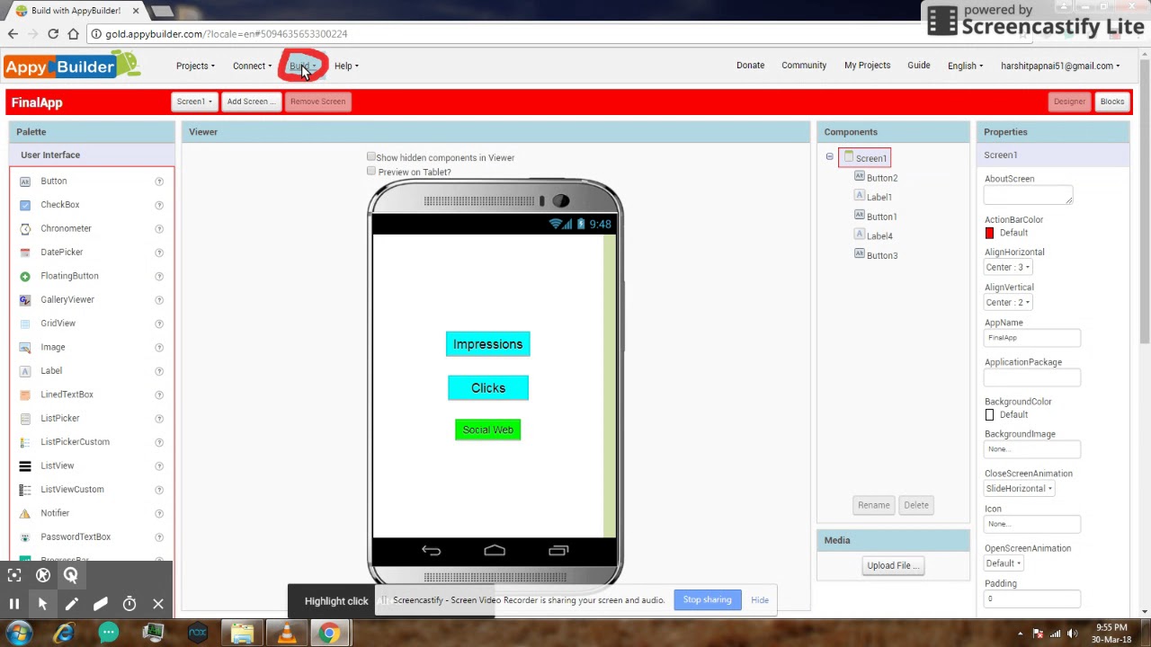 How To Build Or Export App In Appybuilder Youtube