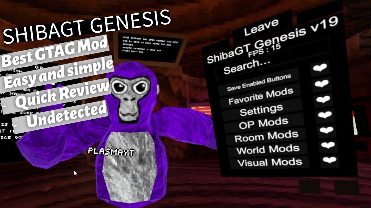 Reviewing The Gtag Shibagt Genesis Mod Best Mod Menu Youtube