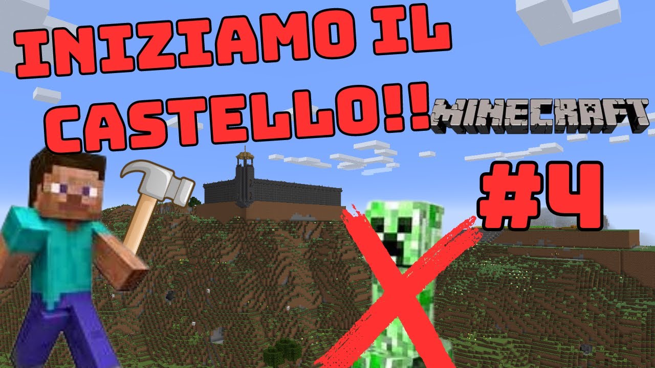 Minecraft Ita 4 Costruiamo Un Castello Enorme Passo Dopo Passo