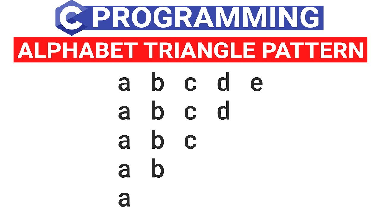 Trick For Triangle C Pattern C Program To Print Triangle Using