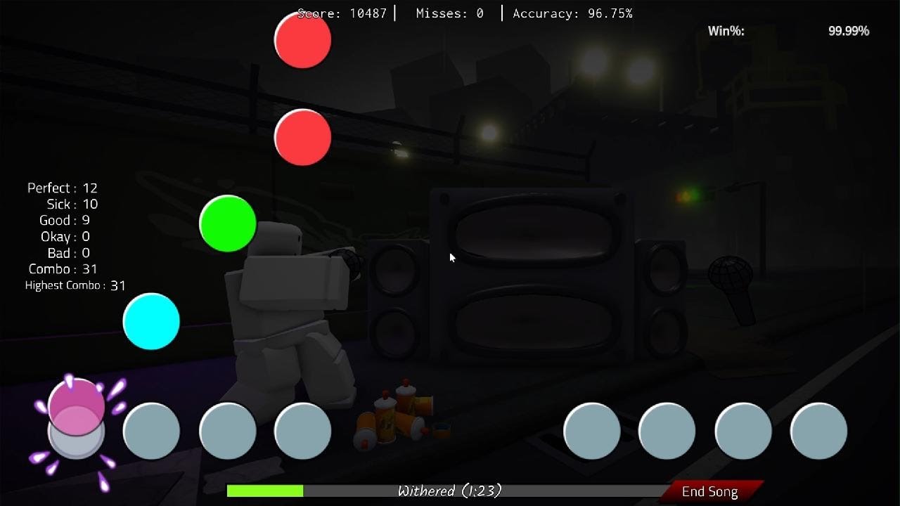 Basically Fnf Withered Full Combo From Vs Bob Week Roblox Youtube