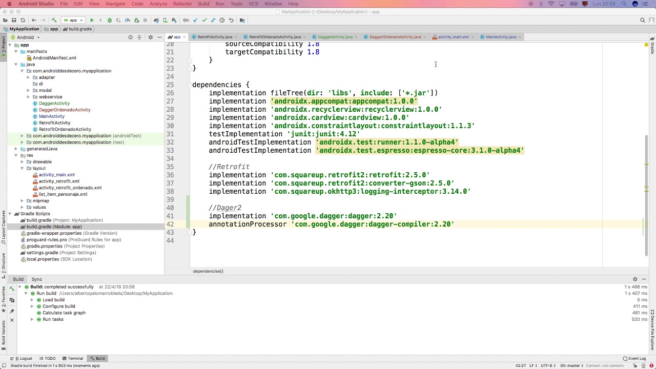 Tutorial Retrofit2 Y Dagger2 Parte 3 En Español Youtube