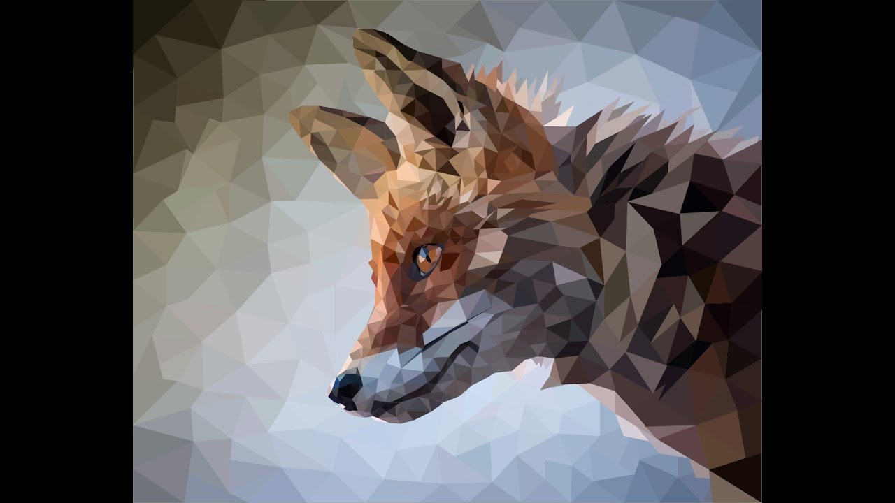 Low Poly Fox Adobe Illustrator Youtube