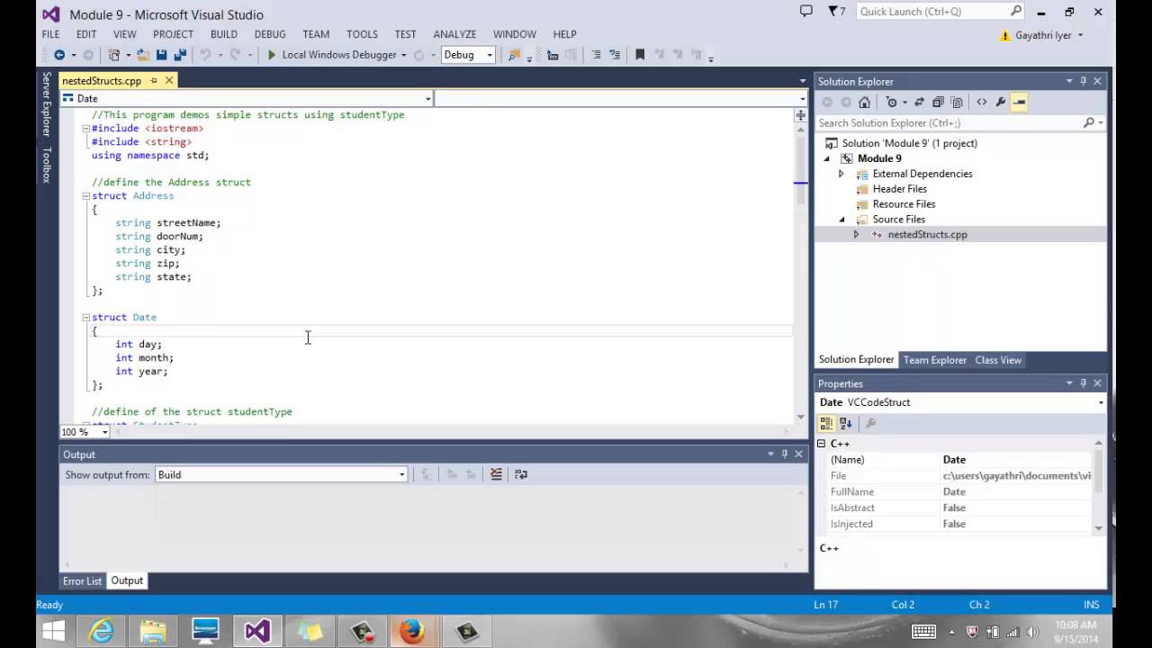 Cs161 Chapter 9 Basicstructs Youtube