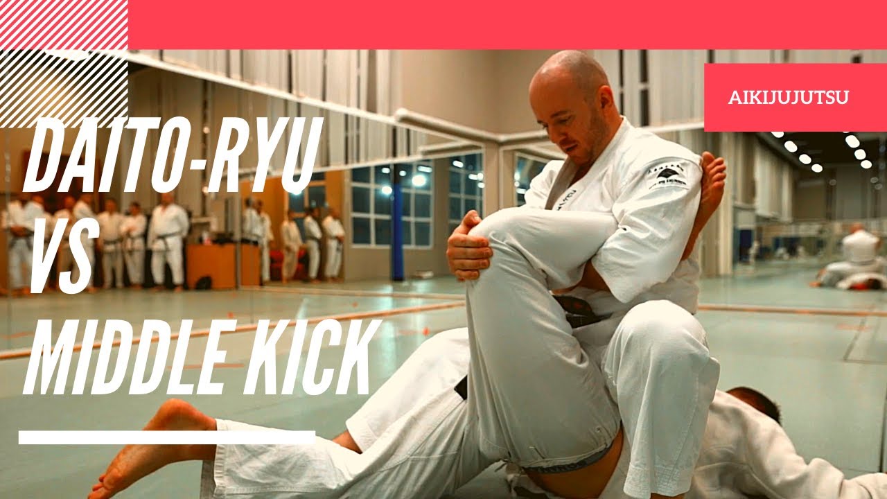 Daito Ryu Techniques Against Middle Kick Youtube