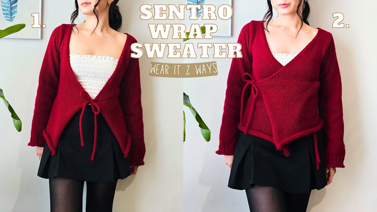 Wrap Cardigan Tutorial On A Sentro Knitting Machine Youtube