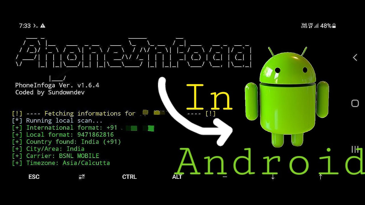 Install Phoneinfoga In Android Using Termux Youtube