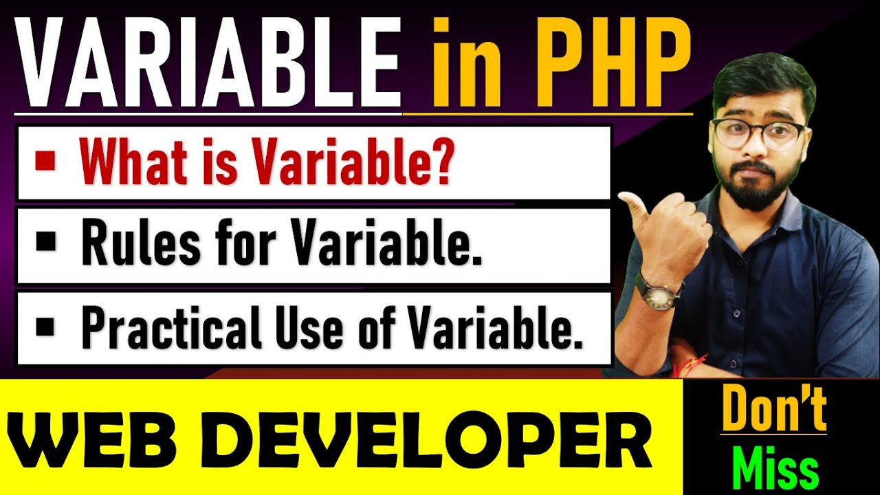 Php Tutorial Variable In Php Concept Rules Practical Php