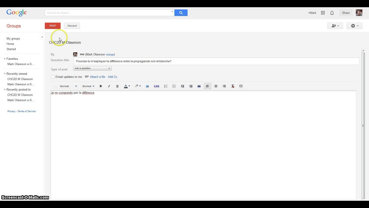 Tutoriel Google Groups Youtube