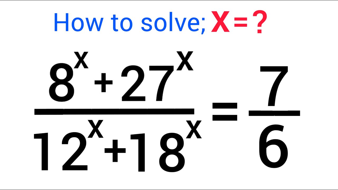 A Nice Algebra Problem Youtube