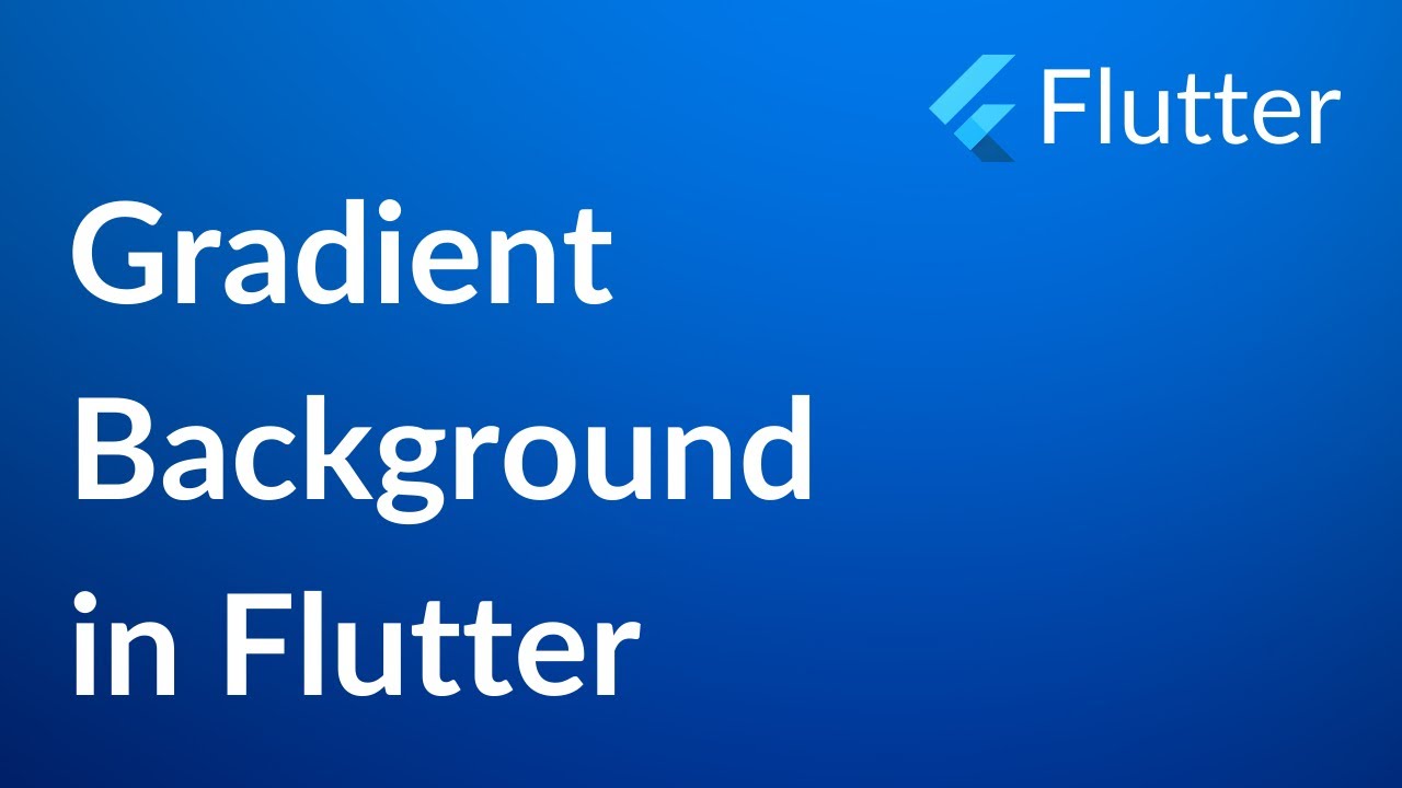 Gradient Background In Flutter Infy Tech Youtube