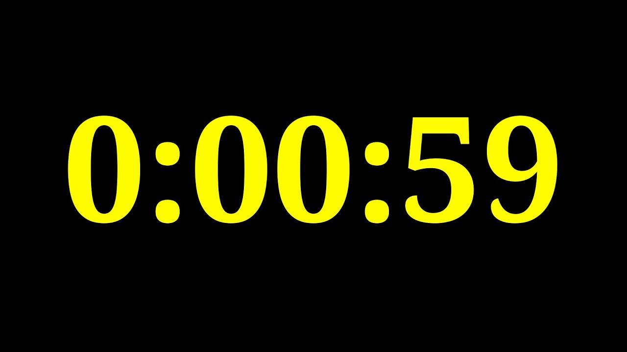 59 Seconds Timer Youtube
