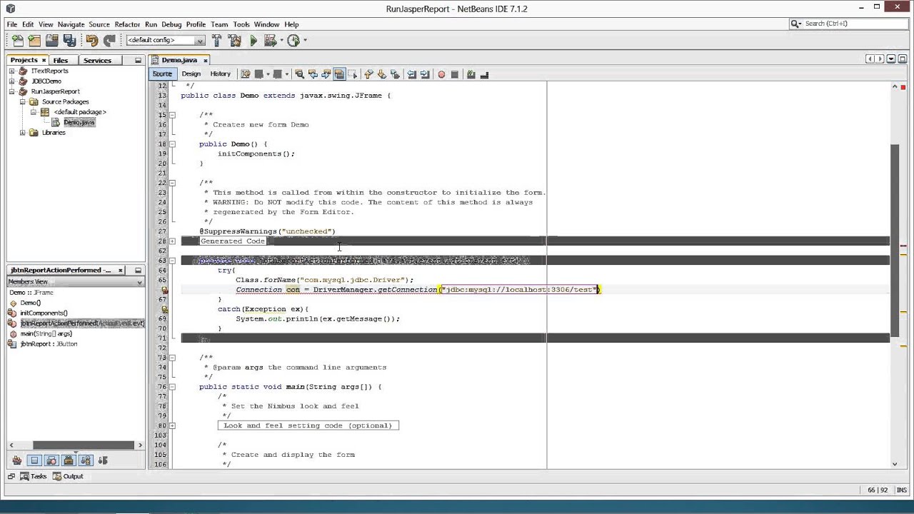 Run Jasper Report Through Java Code Youtube