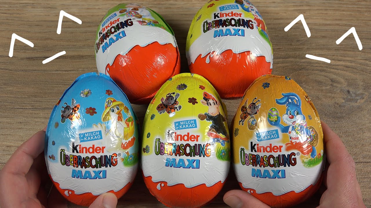 Easter Egg Kinder Surprise Maxi Eggs Youtube