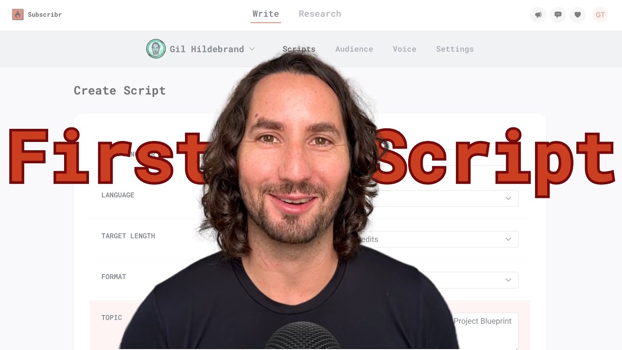 Writing Your First Ai Script Subscribrai Full Walkthrough Youtube