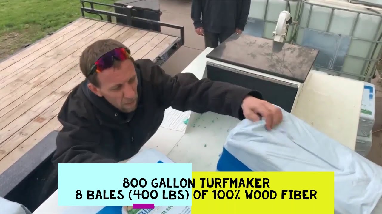 Turfmaker 800 Hydroseeder Youtube