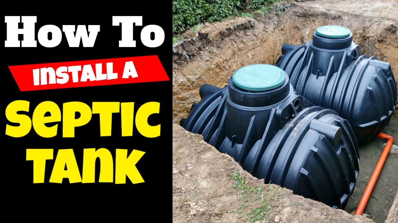 How To Install A Septic Tank Youtube